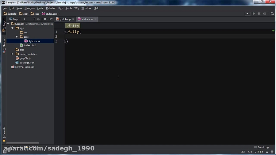 Gulp (Gulp.js) Tutorial for Beginners - 4 - Plugins and Sass/SCSS