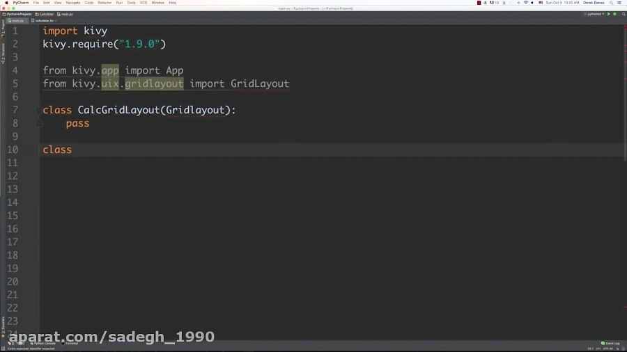Kivy Tutorial 3 : Kivy Calculator