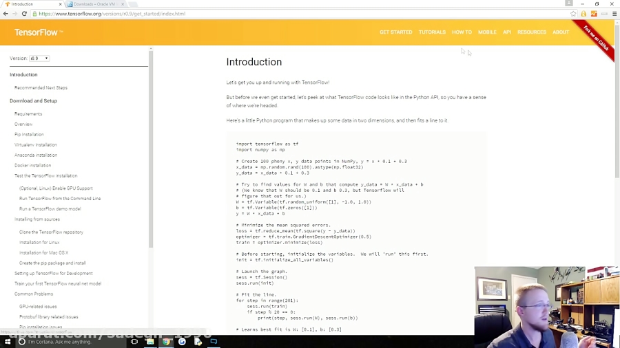 Installing TensorFlow (OPTIONAL) - Deep Learning with Neural Networks and TensorFlow p2.1
