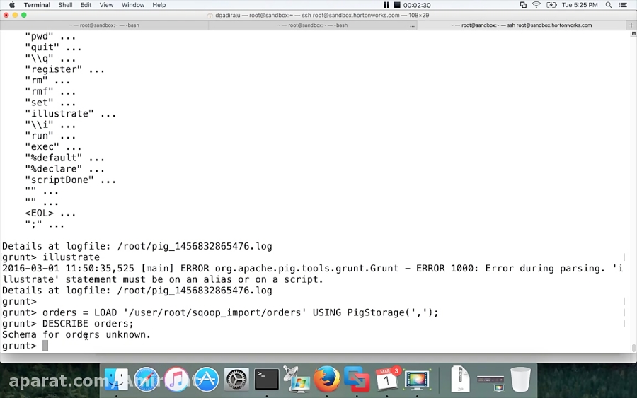 Apache Pig - Remove the duplicate tuples of a Pig relation (using distinct)