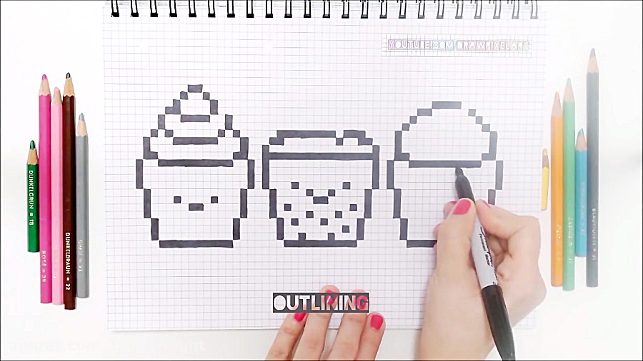 how to draw frappuccino bubble tea rainbow slush | handmade drawing ...