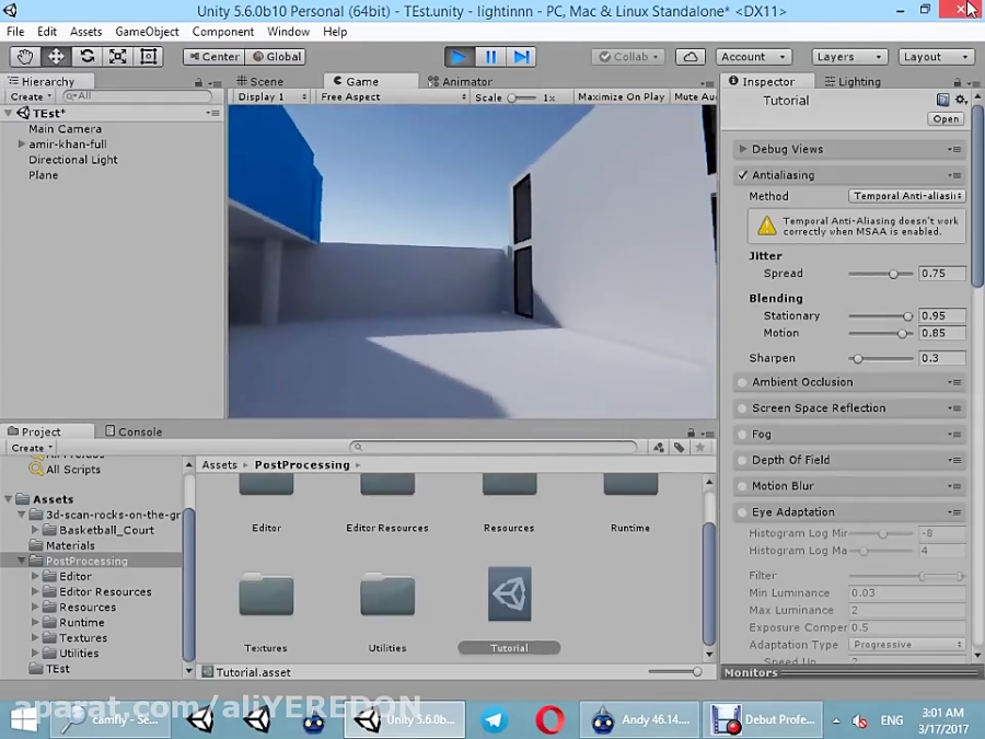 [Unity5.6]Realistic Interior Lighting Progressinve Lightmapper Part 2