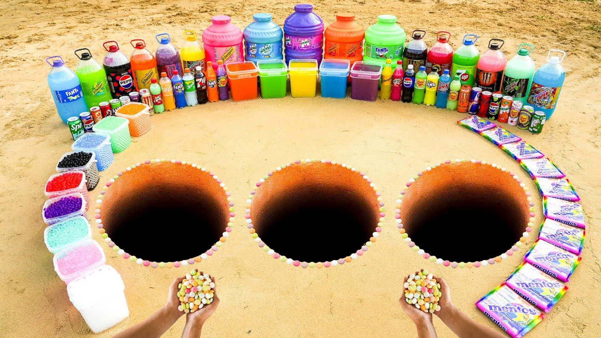 جدیدترین چالش نوشابه گازدار با منتوس - چالش نوشابه - چالش منتوس