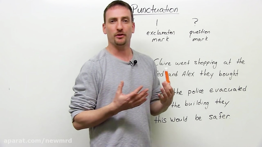 Learn Punctuation: period, exclamation mark, question mark