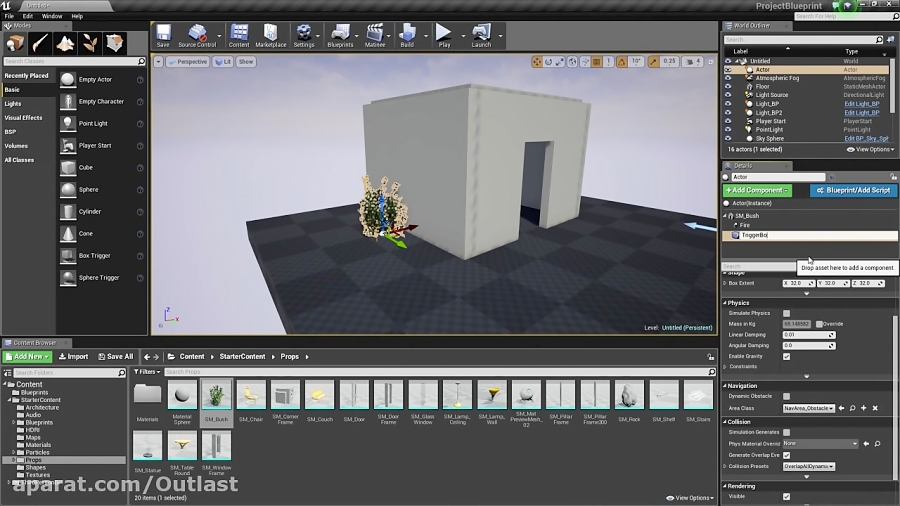 Intro to Blueprints: Level Editor Component Workflow | 09 | v4.8 ...