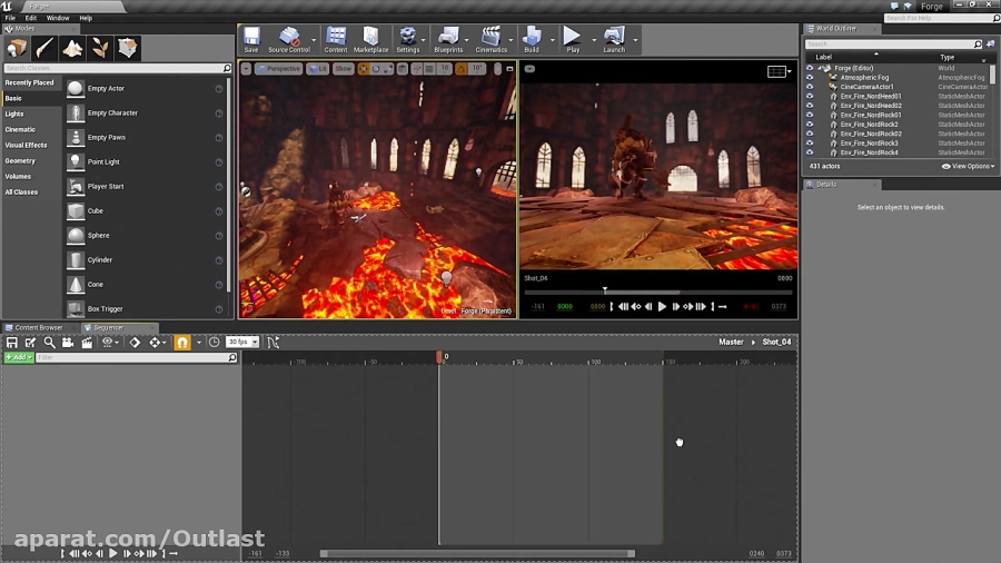 Cinematics with Sequencer: Subscene Animation 1 | 06 | v4.12 Tutorial Series | U