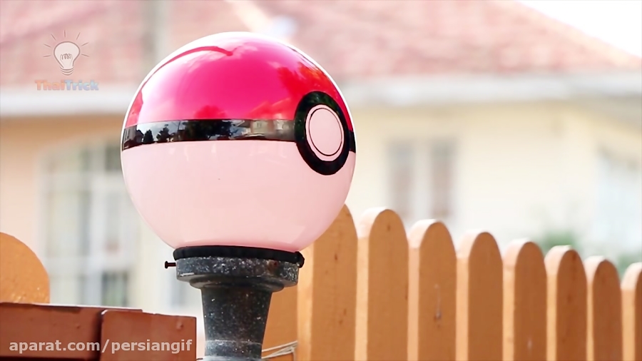 [DIY] PokeBall Fence Light | Pokemon Go Style | Thaitrick