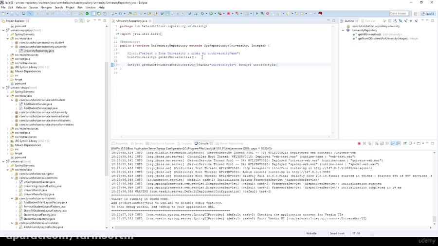 دانلود آموزش Java EE - کدنویسی Vaadin , Spring Boot , M