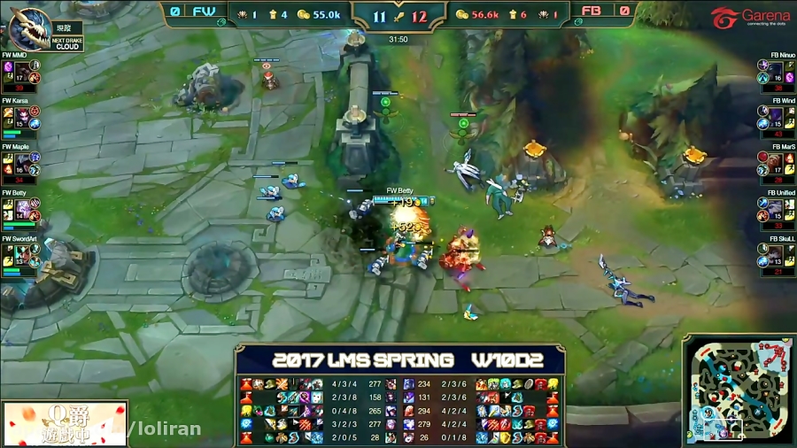 Flash Wolves vs Fireball Highlights All Games - LMS W10D2 Spring 2017 ...