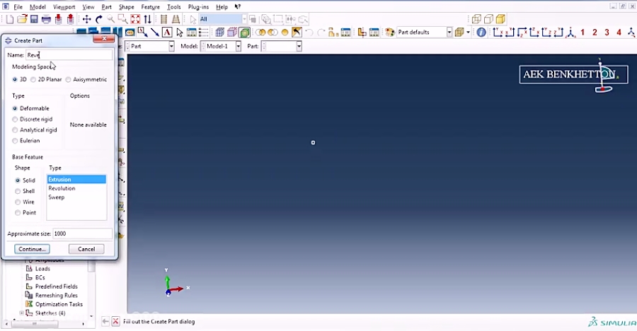 Numerical simulation of wing using ABAQUS ,Part2:creating differents part of wing from sketch