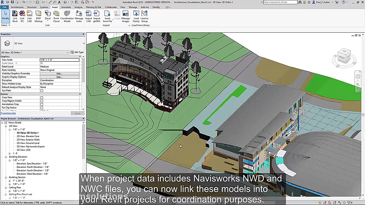 Revit 2018 New Feature - Coordination Model