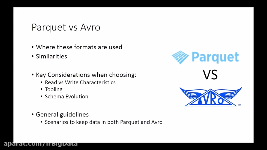 Parquet vs Avro