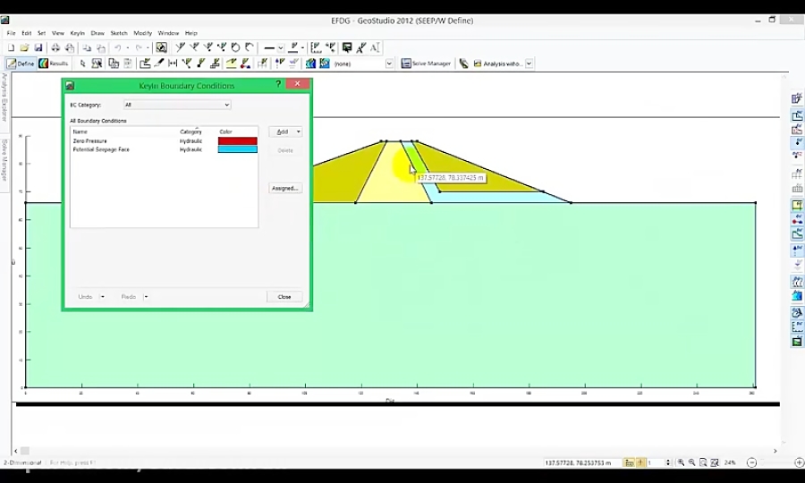 آموزش مدل سازی سد خاکی در GeoStudio- SEEP/W
