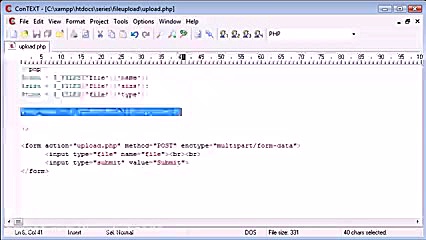 Beginner PHP Tutorial - 87 - Uploading Files: The Basics