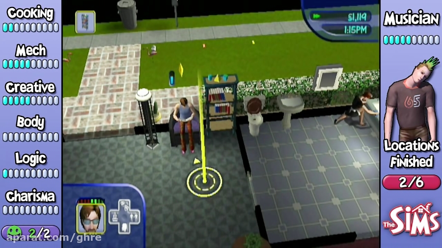 Let's Play The Sims 1 - Part 12 - New Roomate!!
