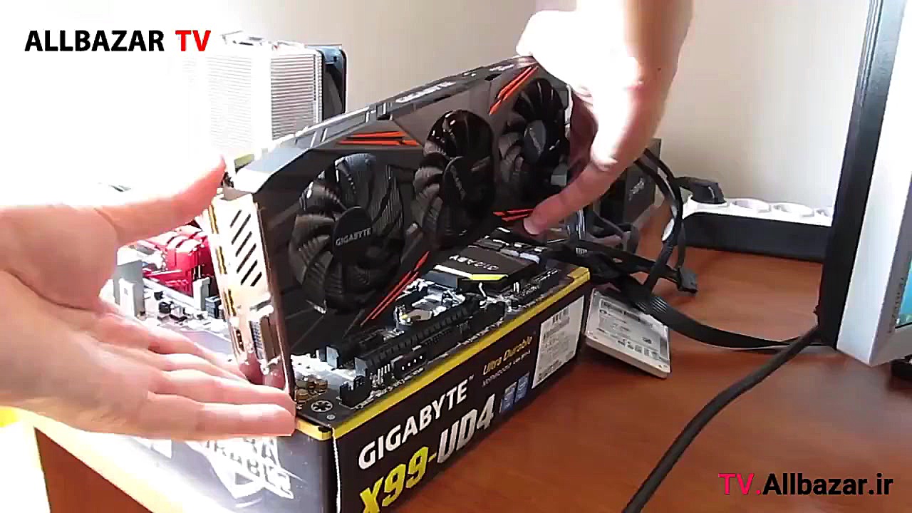 آنباکسینگ بنچمارک گرافیک Gigabyte GTX 1070 G1 Gaming