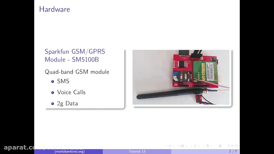 MATLAB Arduino Tutorial 13 - GSM enabled Text Messaging (SMS) based ...