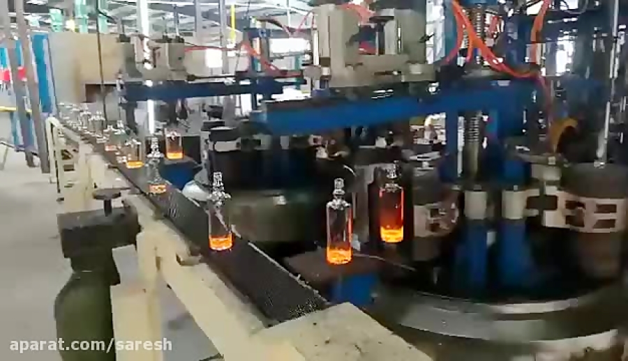 The new full automatic machine for making glass bottle