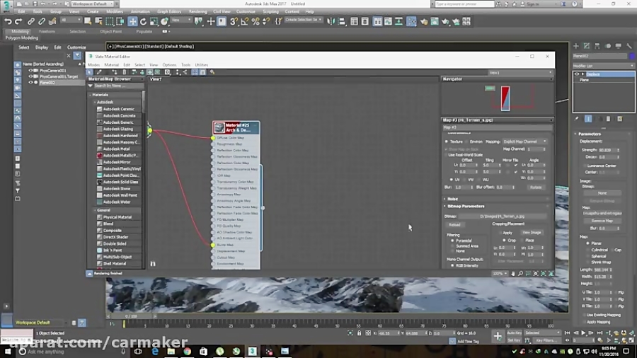 How to create relistic mountain in 3ds max 2016