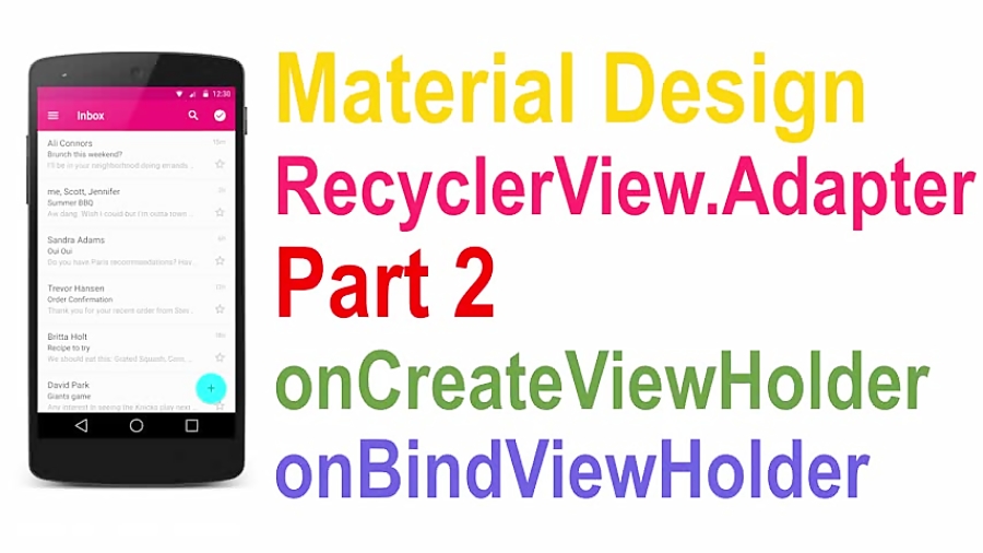227 Android RecyclerView Tutorial Part 3