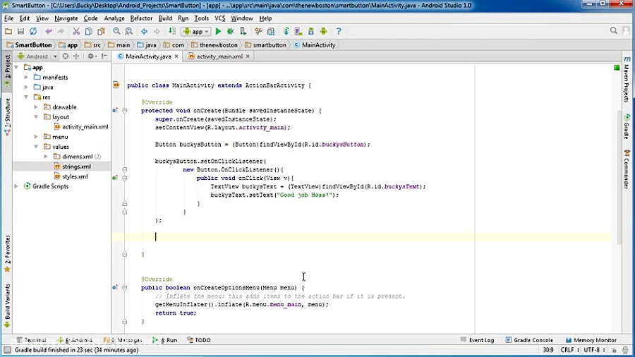 Android App Development for Beginners - 20 - Multiple Event Listeners