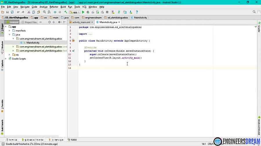 33 . ALERT DIALOG BOX TUTORIAL | ANDROID TUTORIALS FOR BEGINNERS