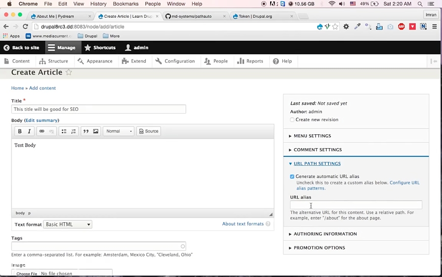 Using Simplenews for Drupal 7 to send a newsletter