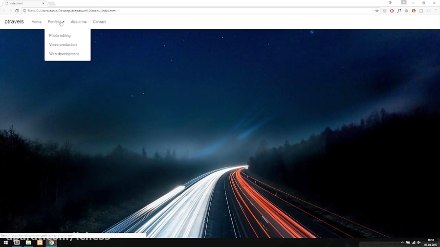 35: How to create an HTML dropdown menu - Learn HTML front-end programming
