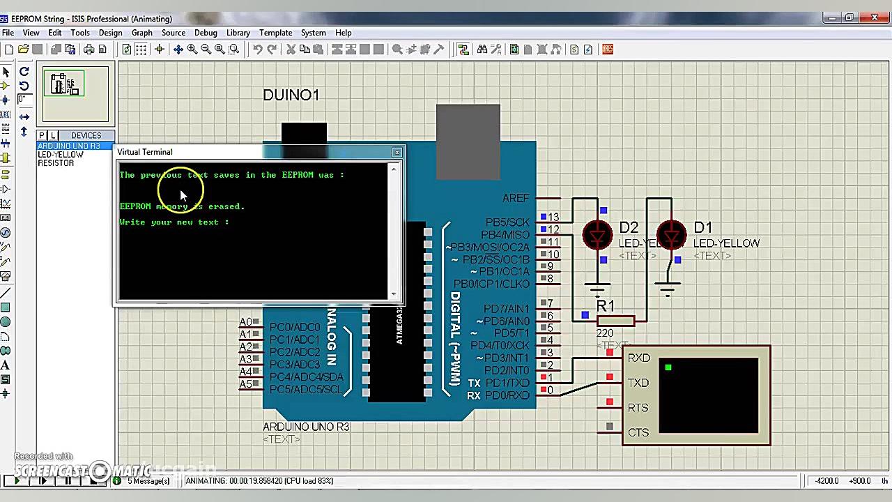 Tutorial 06C : How to write and save string in EEPROM