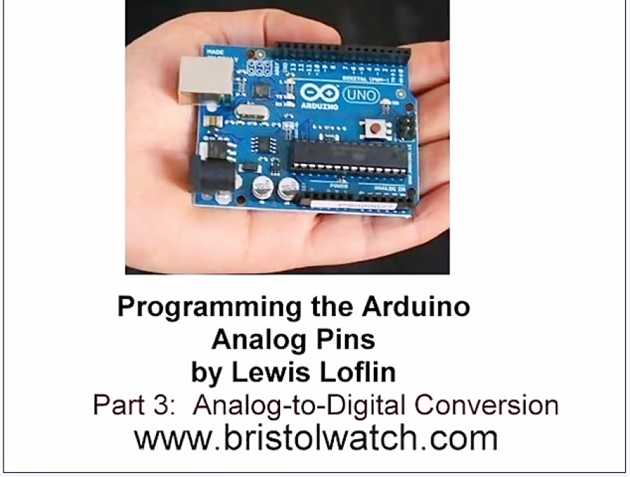Part 3: Arduino Analog to Digital Conversion