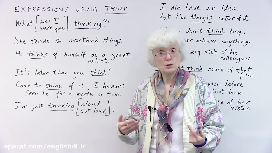 English expressions using THINK