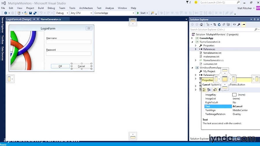 دانلود آموزش Lynda Visual Studio 2015 Essentials 02:...
