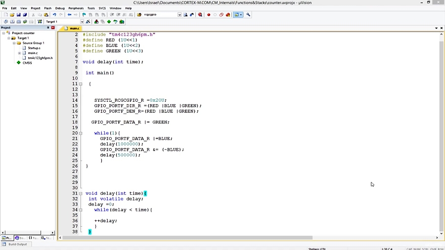 40 - برنامه نویسی ARM Cortex-M Bare-Metal Embedded-C