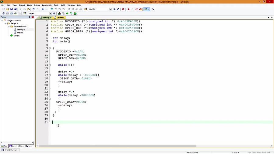 32 - برنامه نویسی ARM Cortex-M Bare-Metal Embedded-C