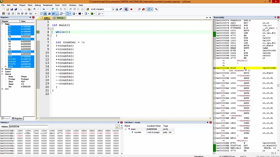 13 - برنامه نویسی ARM Cortex-M Bare-Metal Embedded-C