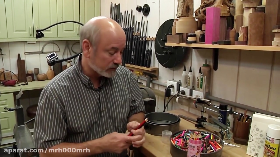 Woodturning with Tim Yoder- Colored Pencil Clock
