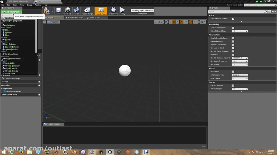 Unreal Engine 4 Complete Tutorials - Tutorial 11 - Add or Create PROJECTILES, Magic or Bullets