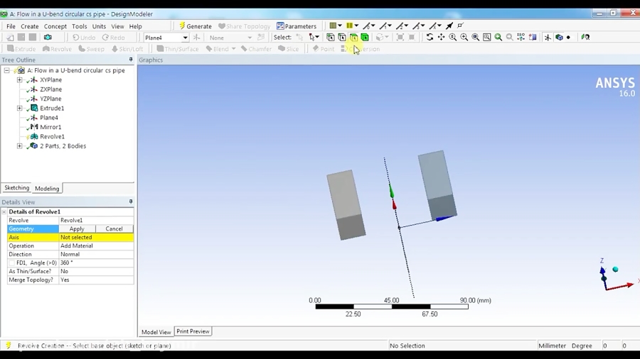ANSYS Fluent Tutorial For Begineers :Flow in a U-Bend