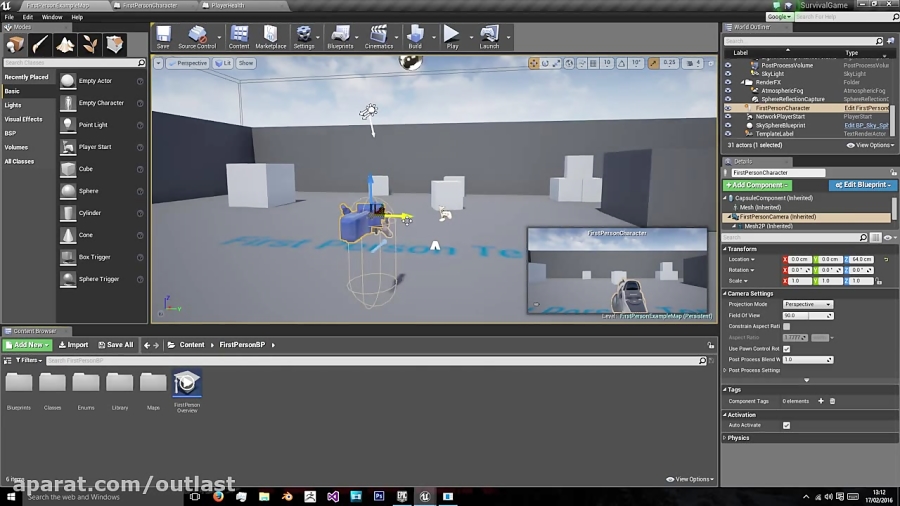 Unreal Engine 4 FPS Blueprints Tutorial Part 2 - Creating The Enemy