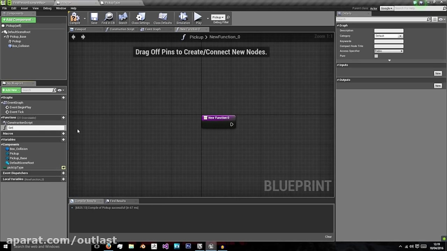 Unreal Engine 4 FPS Blueprints Tutorial Part 10 - Creating a Health Pickup