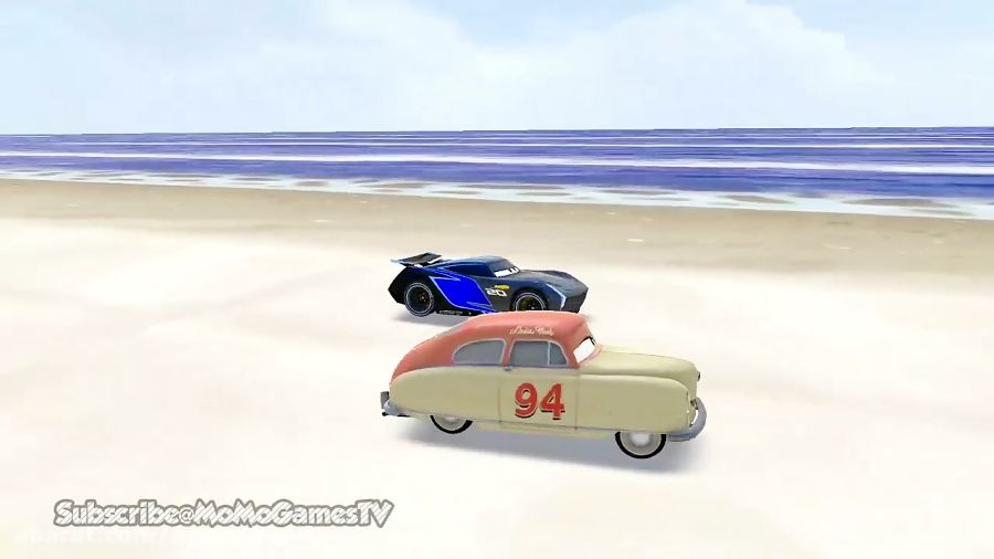 Disney Cars 3 Drag Race #27 - Louise VS Cruz Ramirez VS Jackson Storm ...