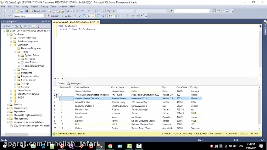 Delete entities sql server