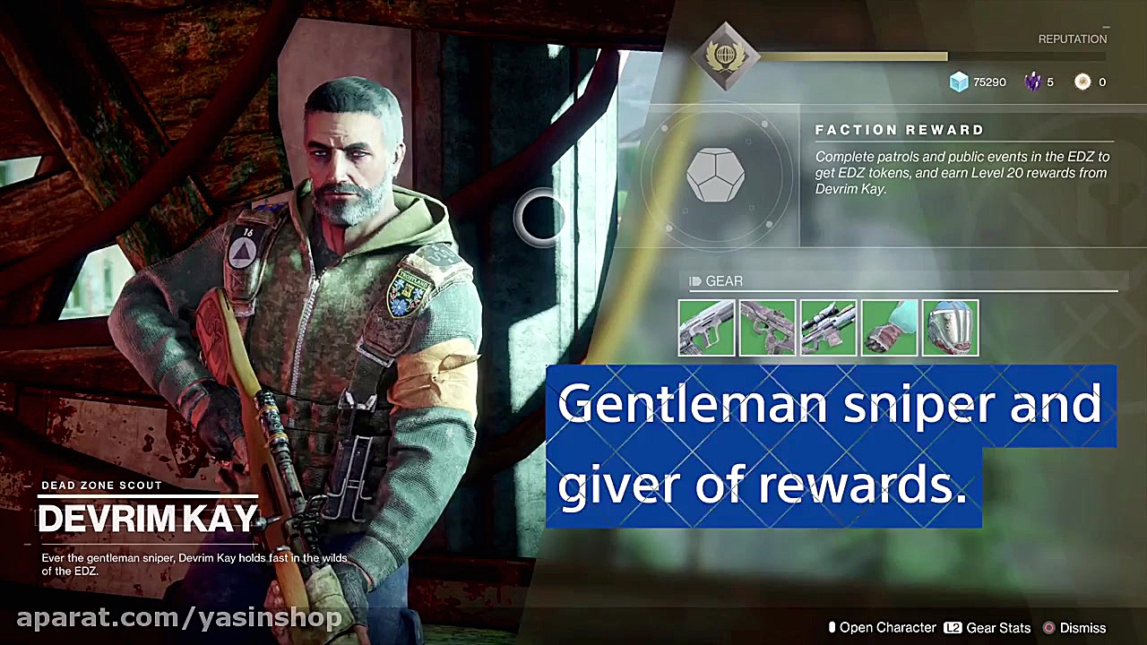 تریلر بازی Destiny 2 | معرفی شخصیت Devrim Kay