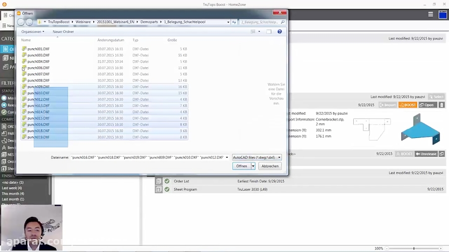 TRUMPF Software: TruTops Boost Webinar 6 - TruTops Boost Punch Combi ...
