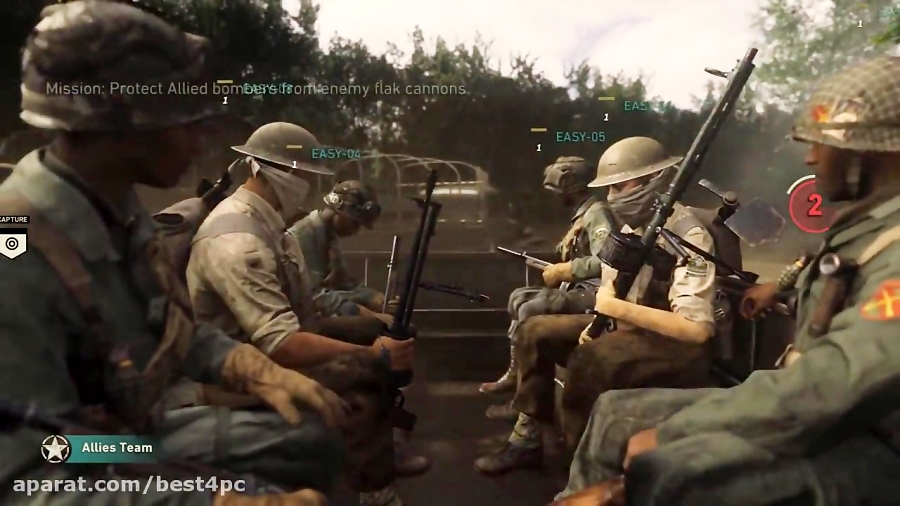 گیم پلی بخش چند نفره بازی Call of Duty WW2 |بست فور گیم