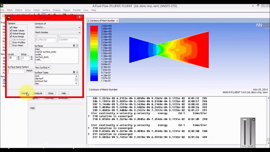 Ansys WorkBench - Fluent C-D Nozzle tutorial