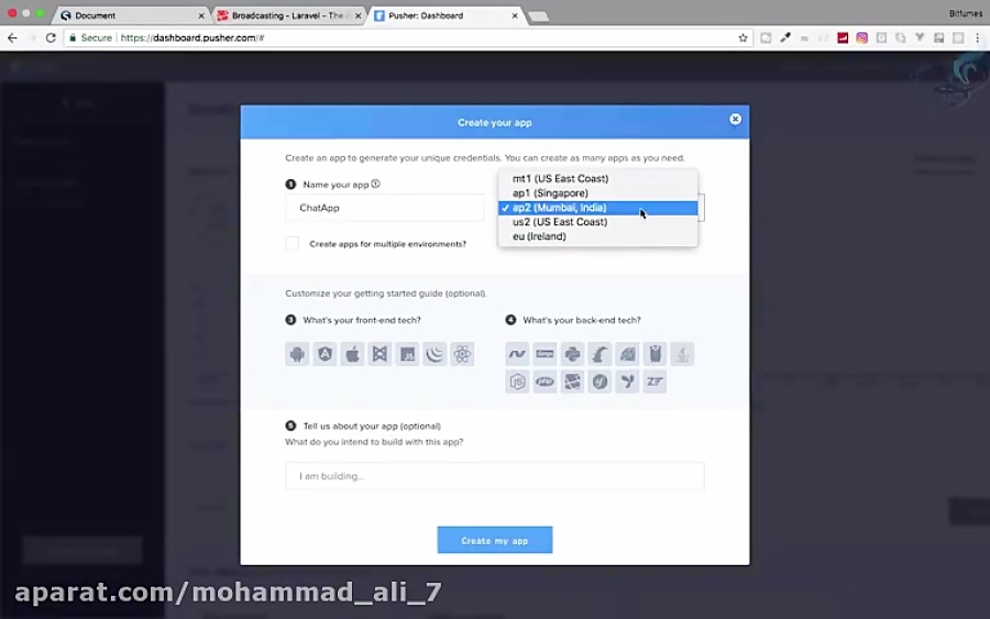 Real Time Chat With Laravel Broadcast Pusher And Vuejs Configure Pusher With Laravel 6
