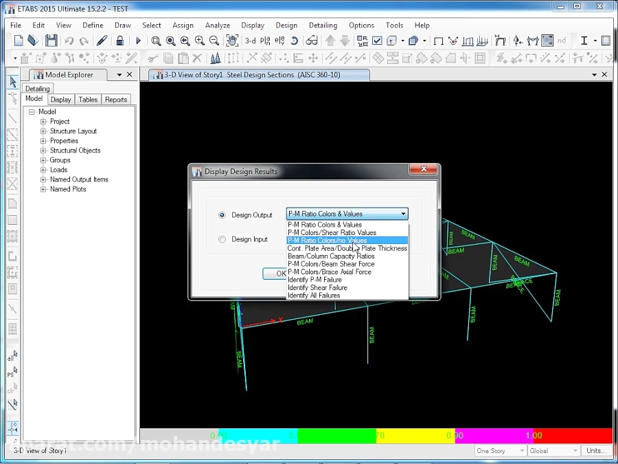 آموزش etabs 2015 به روش LRFD