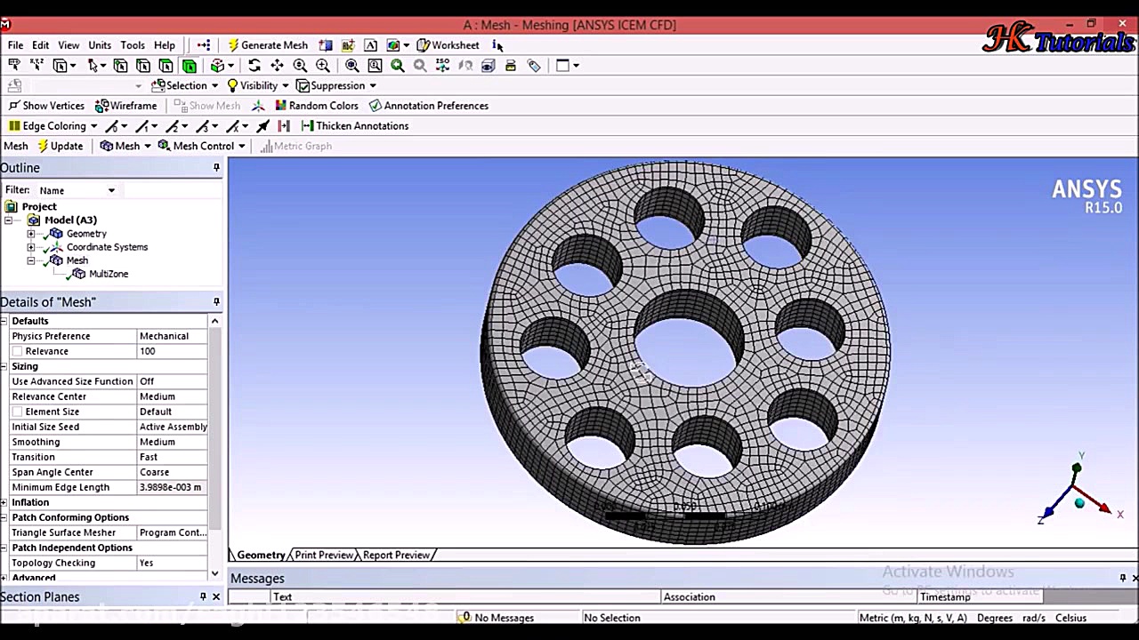 8. Ansys Multizone Meshing For Beginners