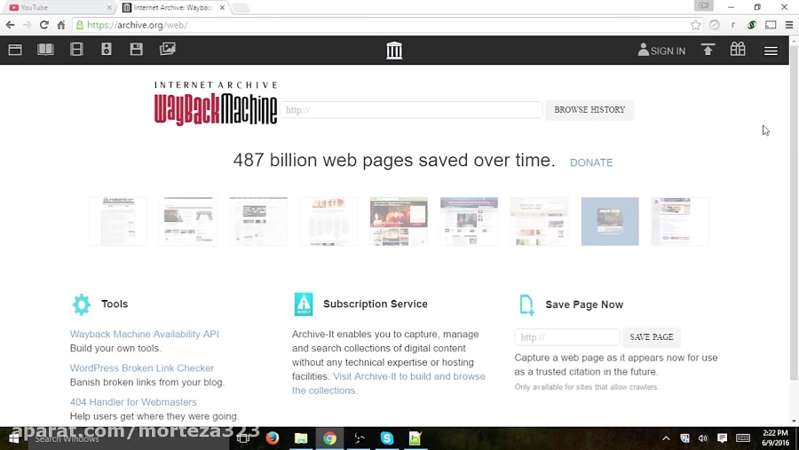 How to use Wayback Machine to see webpage history